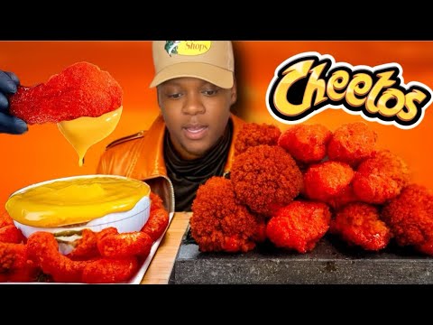 CHEESY HOT CHEETOS CHICKEN WINGS | COOKING & EATING SOUNDS | CUZZO AB ...
