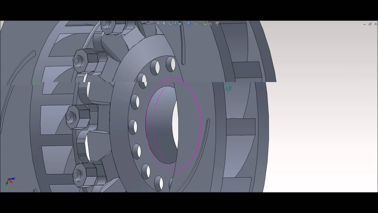 SolidWorks disc brake - YouTube