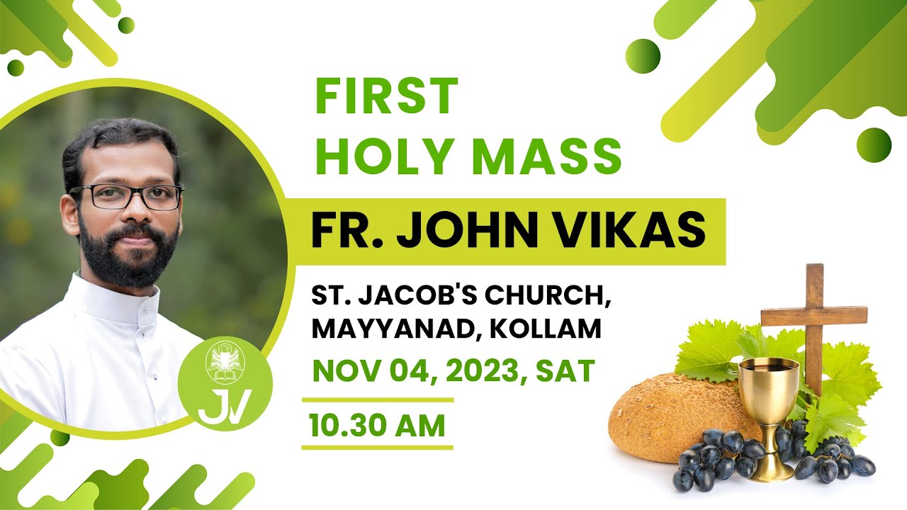First Holy Mass Live || FR. JOHN VIKAS || 04th Nov 2023 || 10.30 am ...