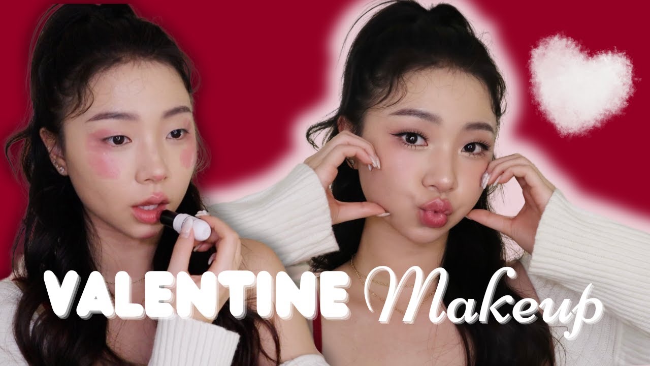 [무쌍 메이크업] EASY LOVELY VALENTINE'S DAY MAKEUP | MONOLID MAKEUP - YouTube