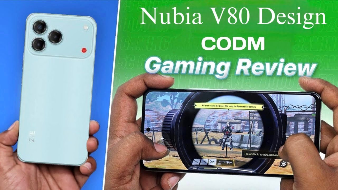 Nubia V80 Design Codm Test | Nubia V80 Design Gaming Test | Nubia V80 ...