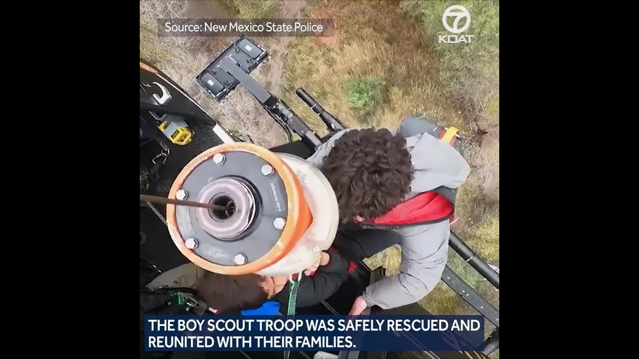 Boy Scout Troop Rescued by New Mexico State Police - YouTube