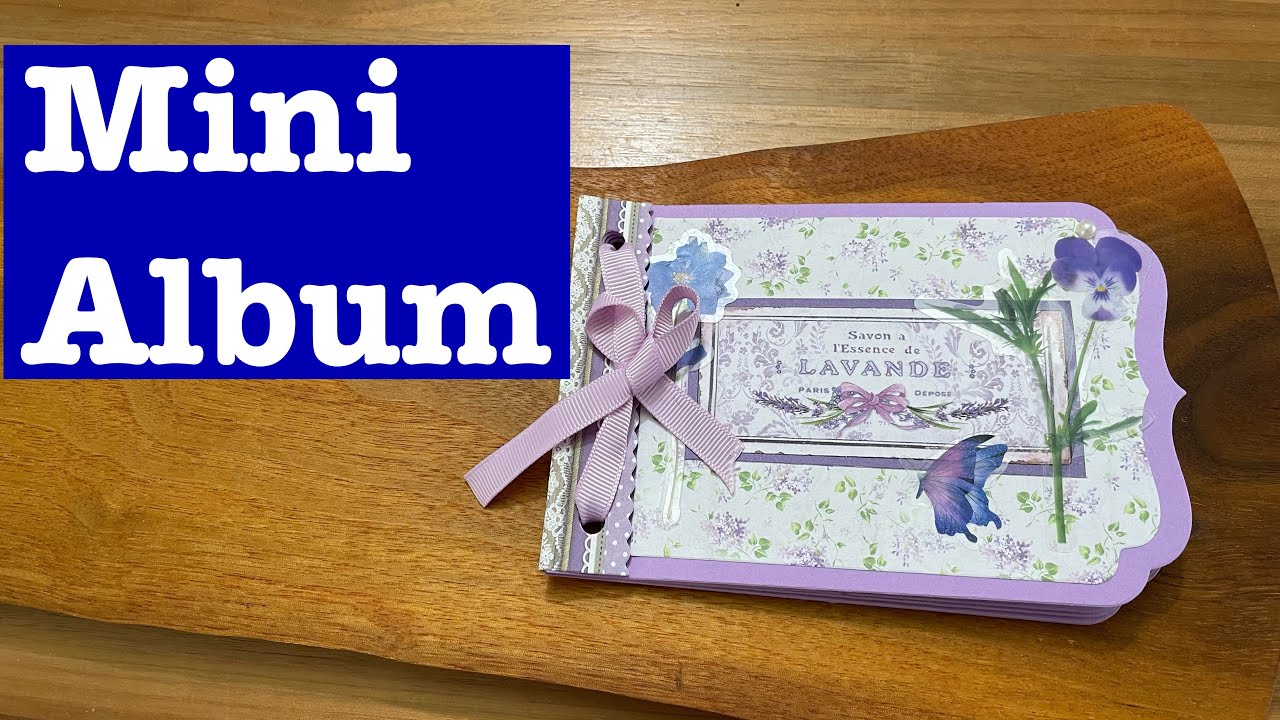 Making a Mini Album with Sizzix Essential Thinlits Die Set - YouTube