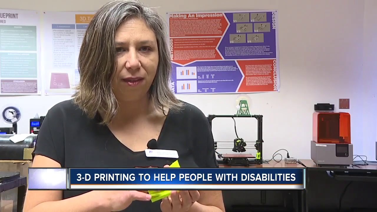 3-D printing lab helps people with visual impairments - YouTube