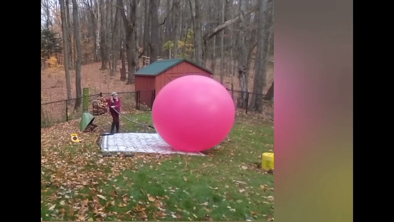 Inflating A Very Large Balloon - YouTube