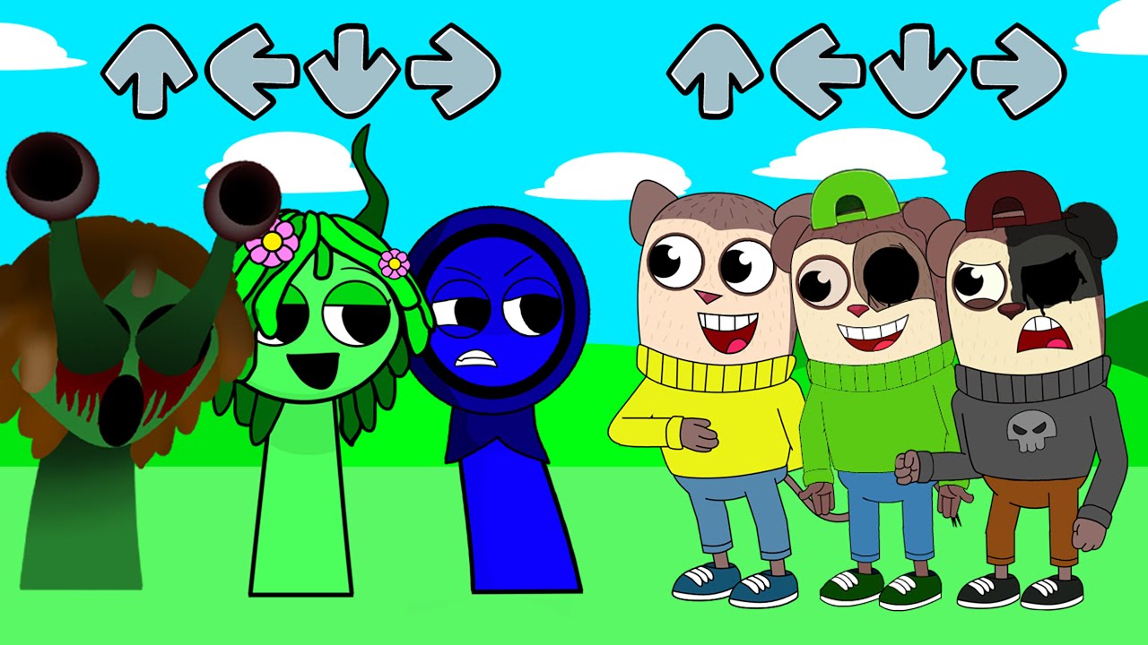 FNF NEW Incredibox Sprunki Funky vs Twiddlefinger Sings Fun-Time | FNF ...