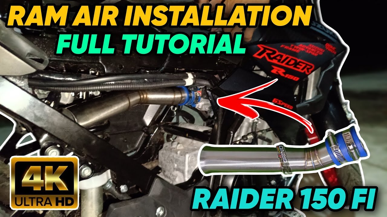 PAANO MAG INSTALL NG RAM AIR SA SUZUKI RAIDER 150 FI/CARB - FULL ...