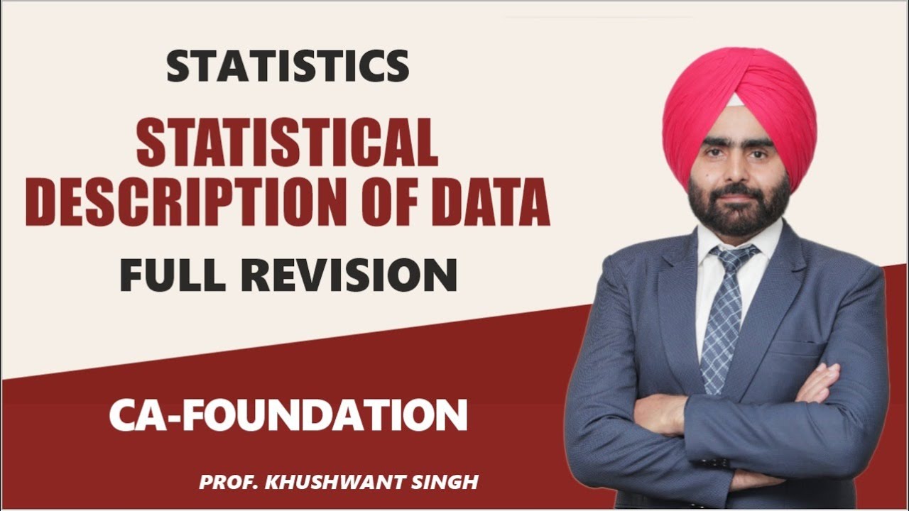 Statistical Description of Data | Full revision | CA Foundation ...