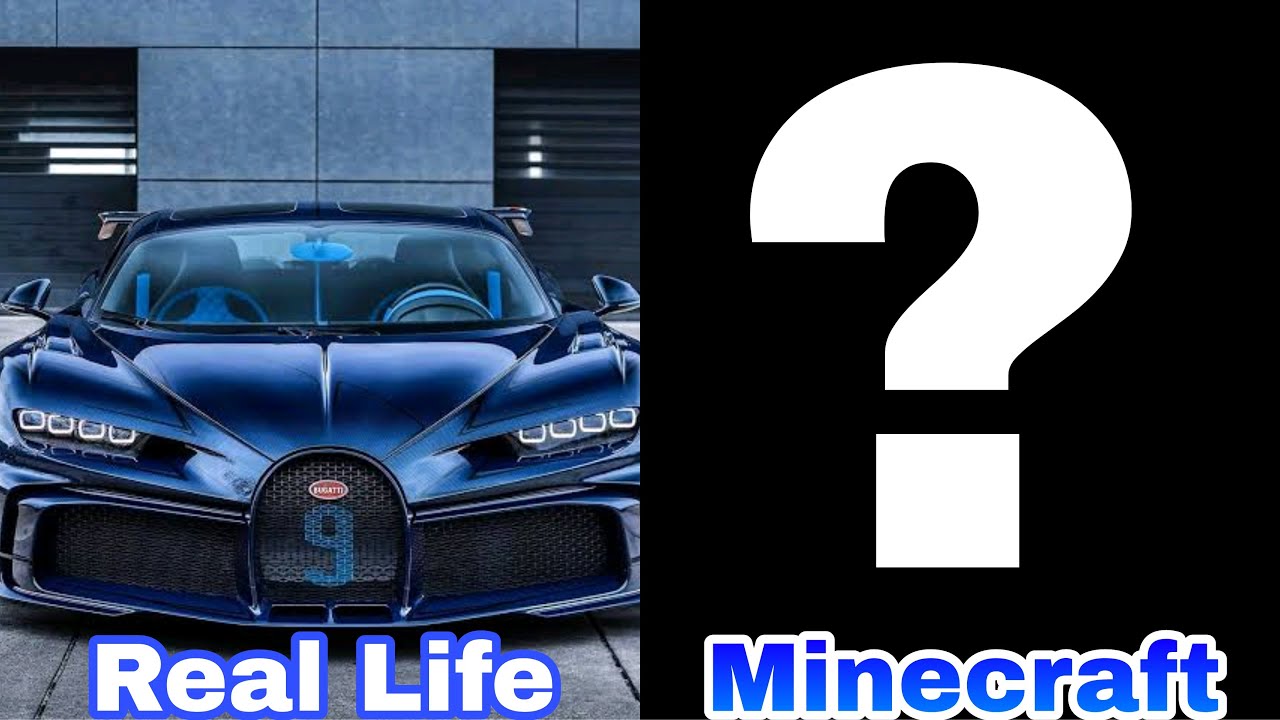 I Built A Bugatti Pixel Art In Minecraft - YouTube