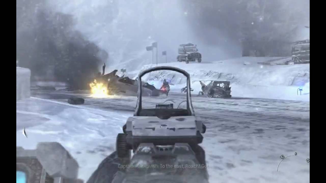 Modern Warfare 2 Act 1 - Cliffhanger (mission 2) part 2 - YouTube