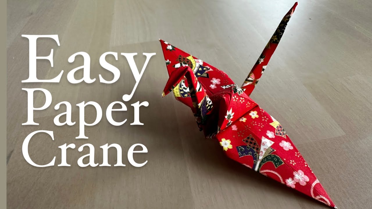 How To Make a Paper Crane - Origami Crane Step by Step - Easy Lesson ...