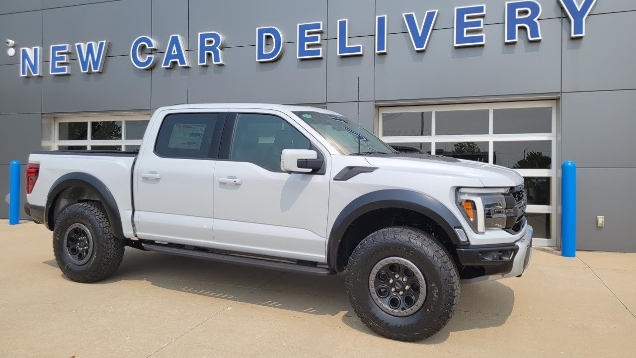 2025 Ford Raptor 37 pkg! 802a Space white! - YouTube