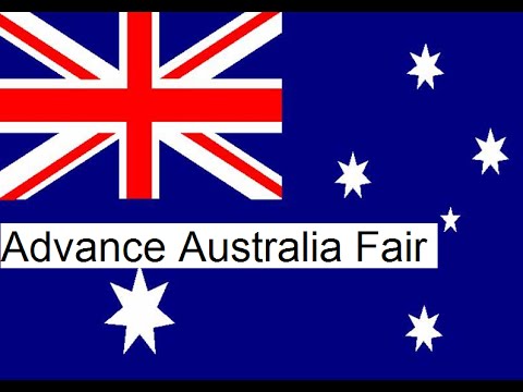Australian National Anthem Advance Australia Fair with English Lyrics ...