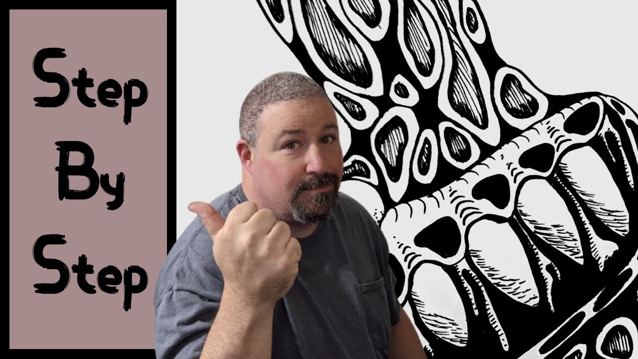 How To Create An Abstract Drawing Step By Step - YouTube