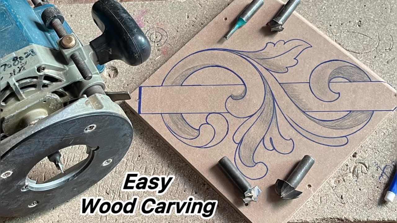 Simple & Easy Wood Carving for Beginners (Step-by-Step Tutorial)Router ...