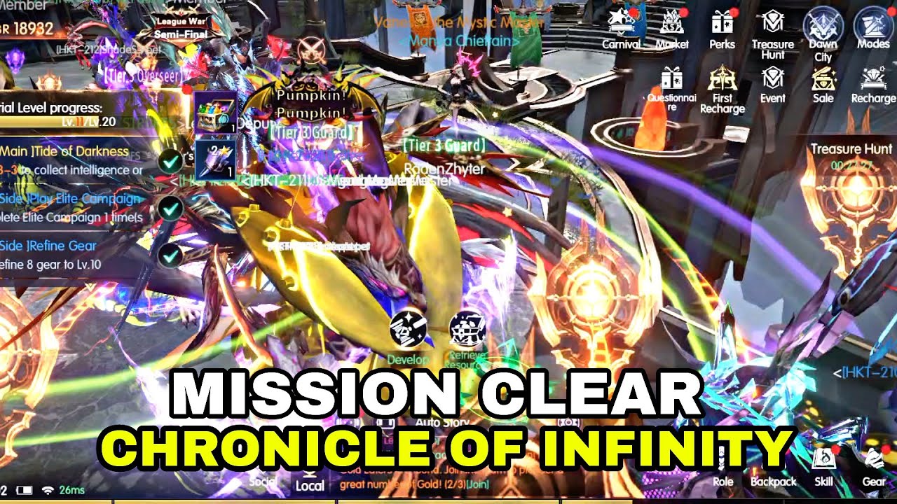 CHRONICLE OF INFINITY GAMEPLAY MISSION CLEAR GAME ANDROID - YouTube