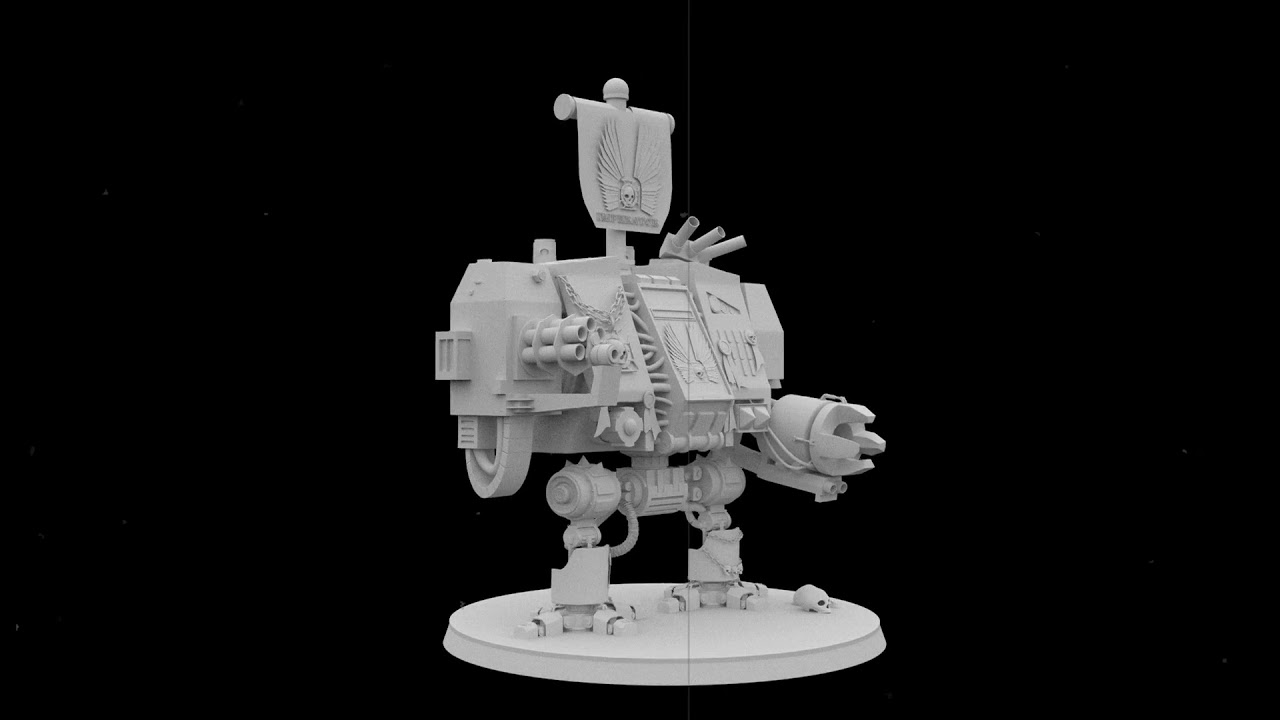 Warhammer 40k Dreadnought Project - 3D Model Showcase - YouTube