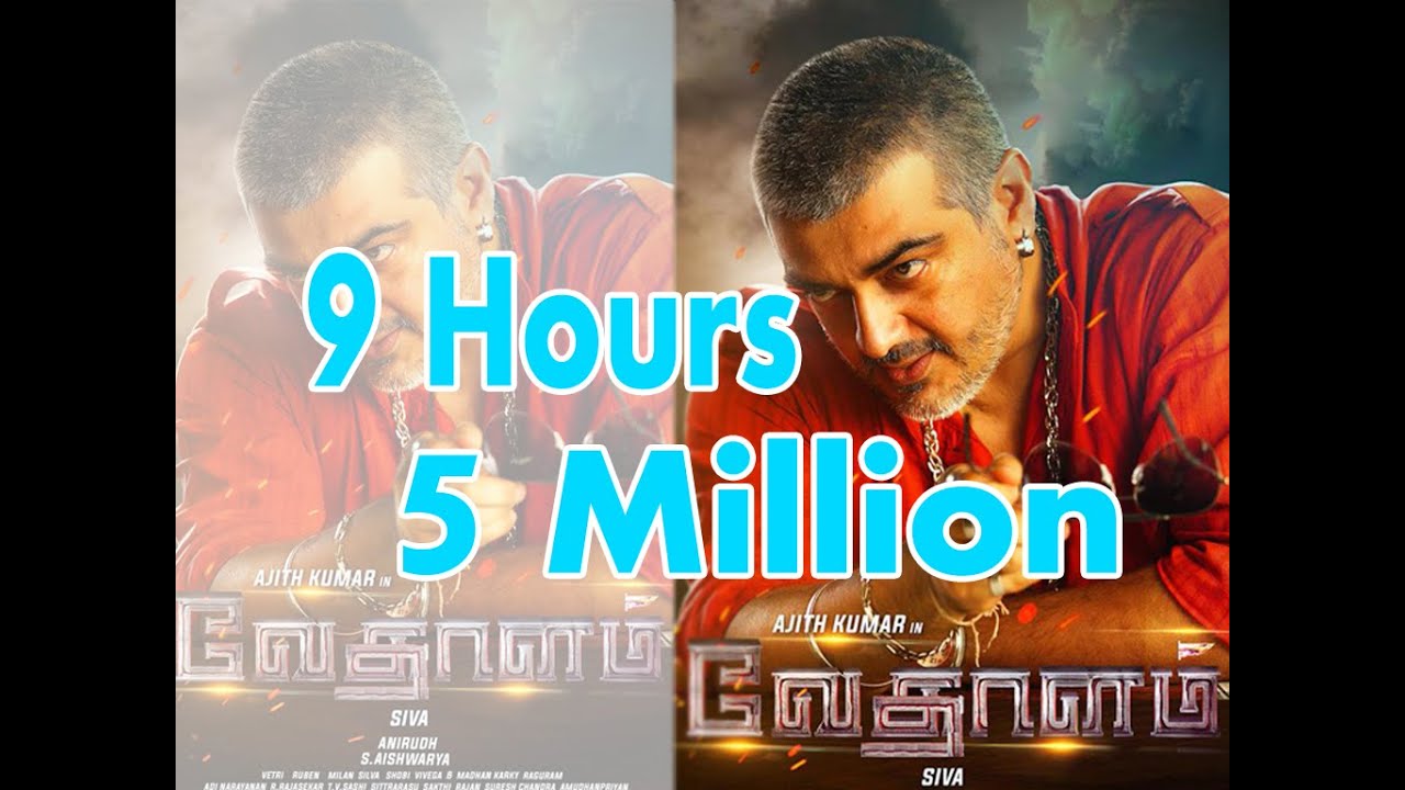 Vethalam Teaser 9 Hours | 5 Million Views Exceeded | Ajith | Updates ...