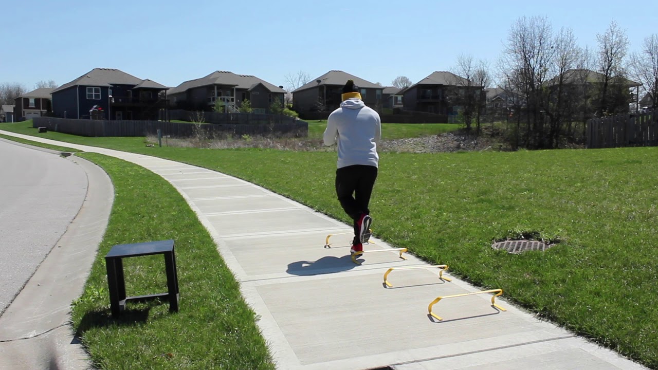 Linear Hop - Double Contact to Stabilization Over Hurdle - YouTube