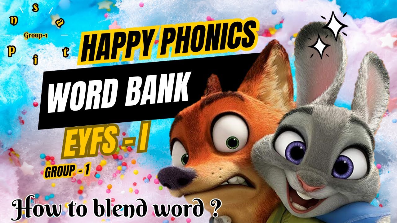 HAPPY PHONICS: Blending Words| How to Blend| Word Bank |Read Aloud ...