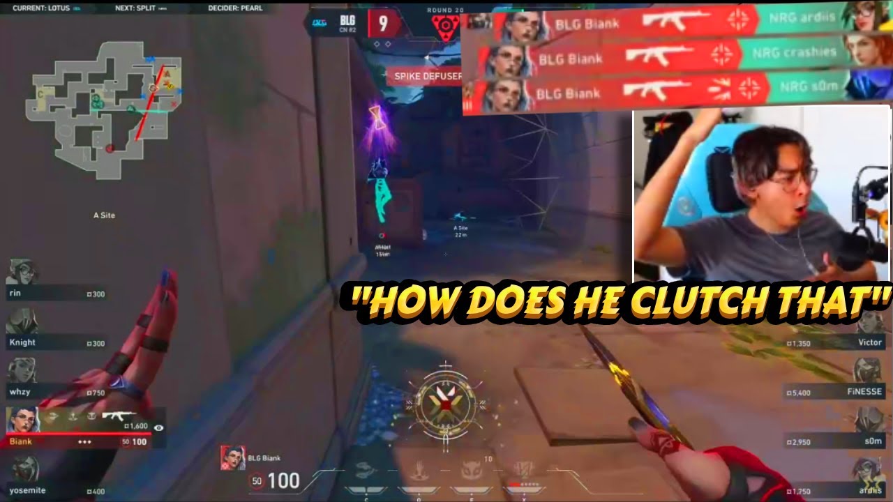 TenZ SHOCKED by BLG Biank INSANE CLUTCH Against NRG to UPSET THEM NRG ...