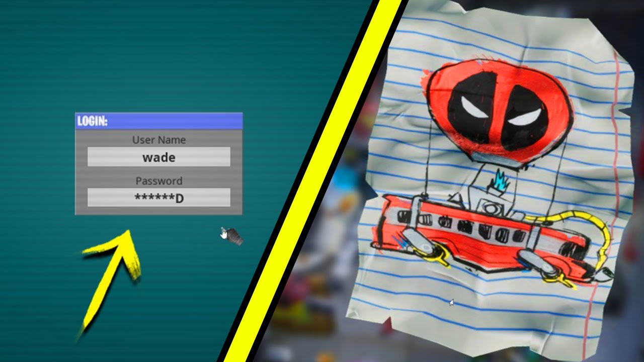 ALL DEADPOOL CHALLENGES WEEK 1 - FIND DEADPOOLS LETTER TO EPIC GAMES ...