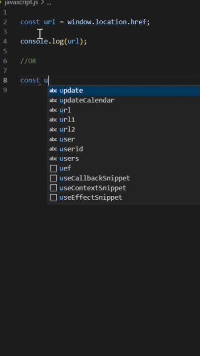 Get current url in javascript #coding #python #javascript #js #url #programing #react - YouTube