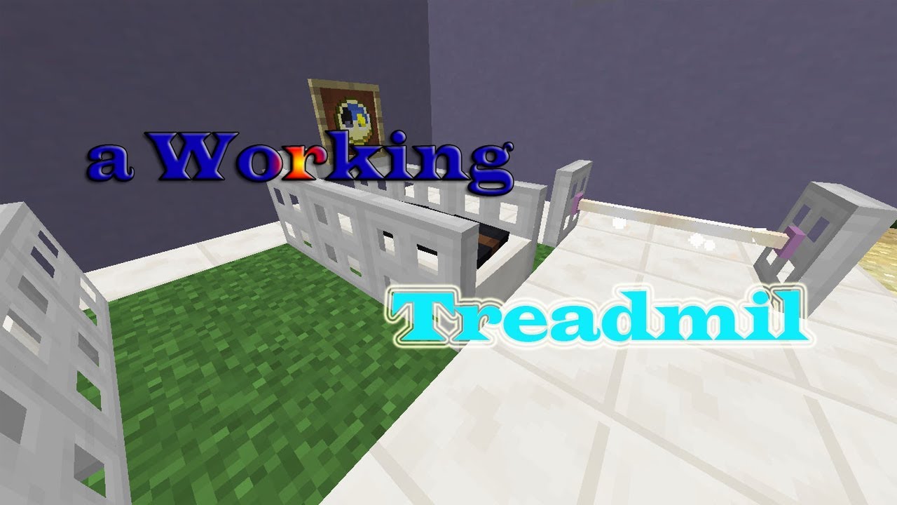 Minecraft Build- How to Make a Treadmill - YouTube