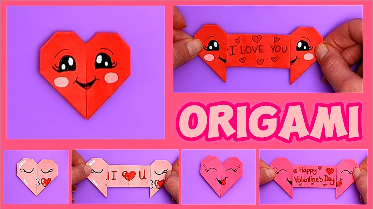 Origami Heart with Message/ Easy DIY Valentine's Day Gift ideas ...