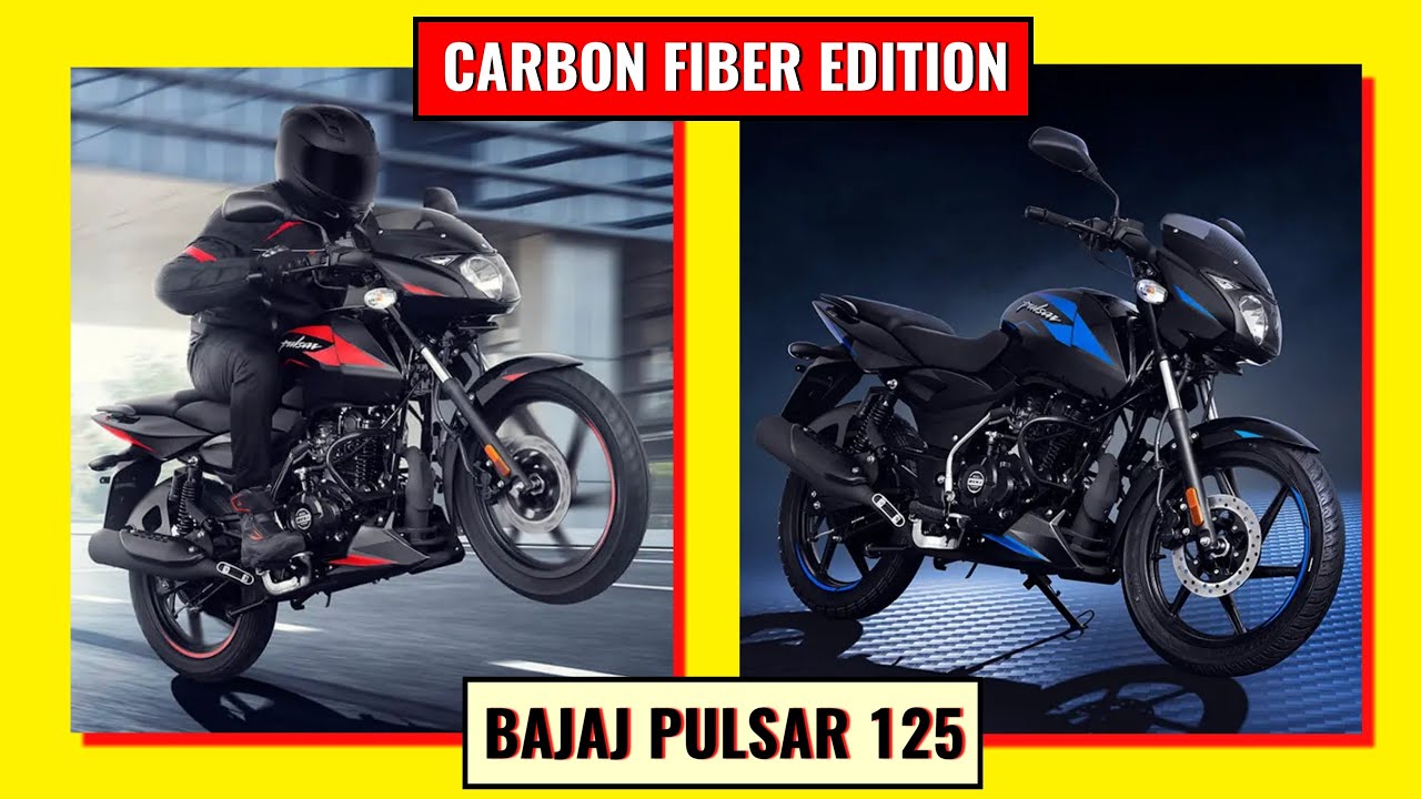 Bajaj Pulsar 125 Carbon Fiber Edition Launched At ₹89,254 | Blue & Red ...