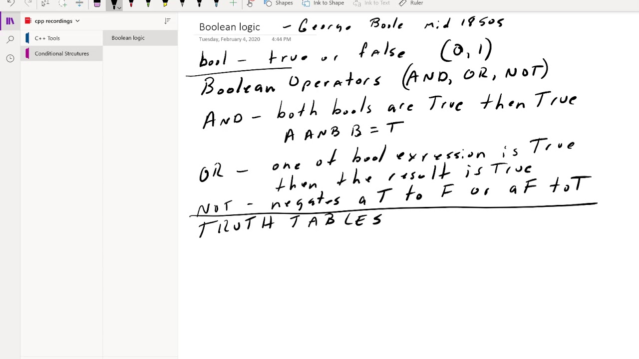 Conditional Structures Boolean Logic Youtube 6279