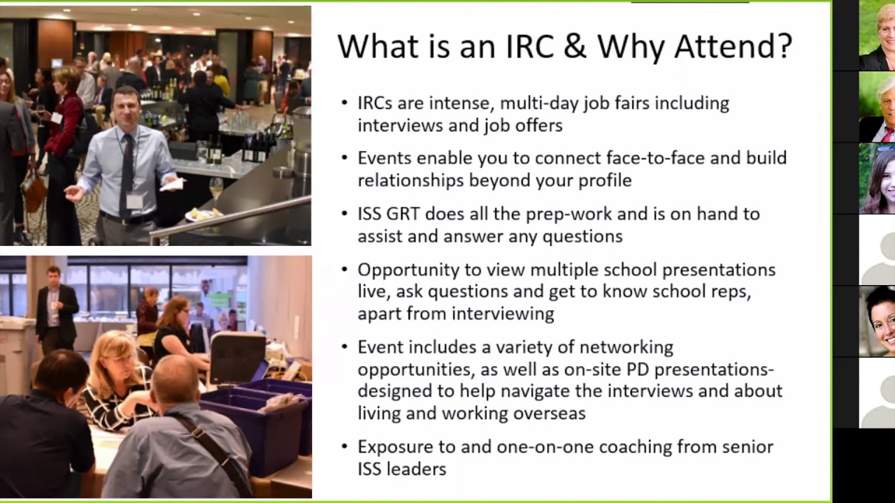 ISS Webinar 3: What is an IRC & How to Make the Most out of Your ...
