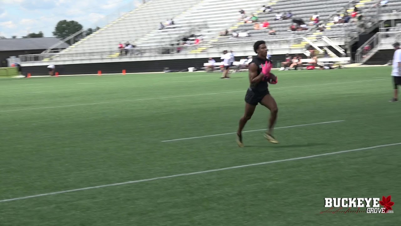 Ohio State Buckeyes Football: CJ Hicks going through the paces - YouTube
