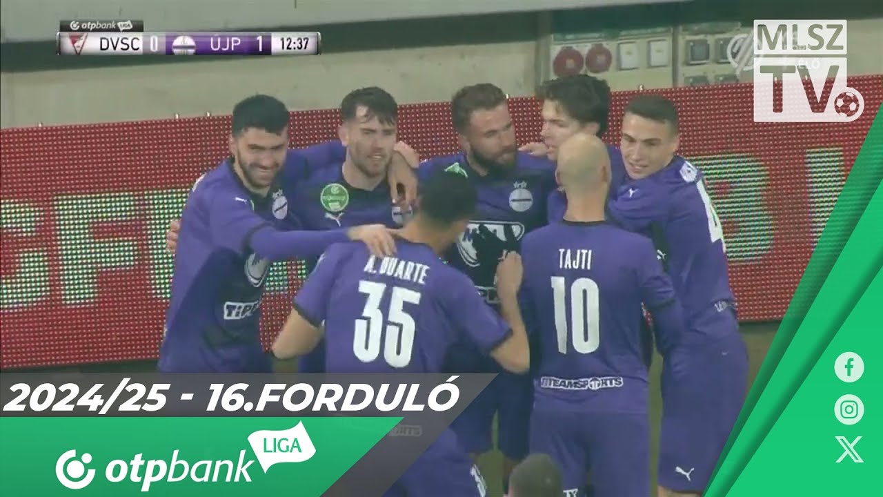 Brodic Fran gólja a DVSC – Újpest FC mérkőzésen - YouTube