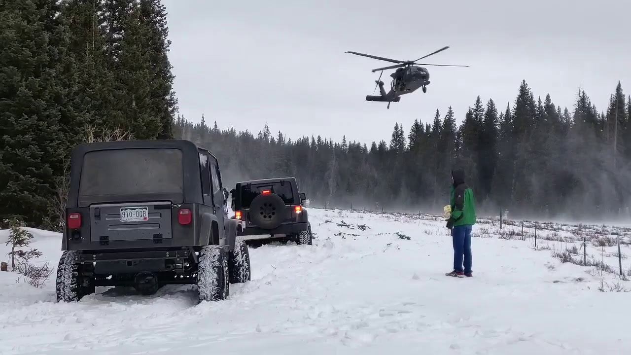 Colorado Snow Wheeling - Army Medic Helicopter Training - YouTube