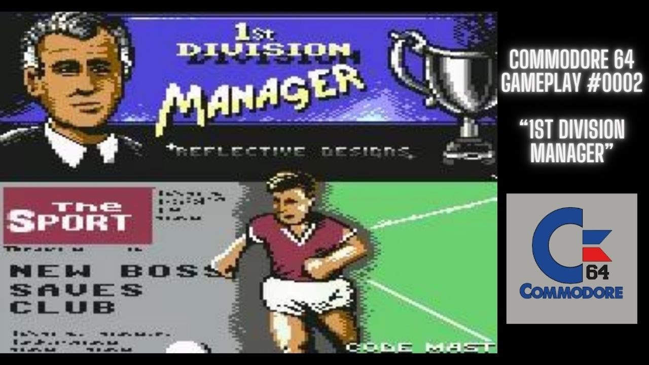 1st Division Manager (Commodore 64 / Gameplay #0002) - YouTube