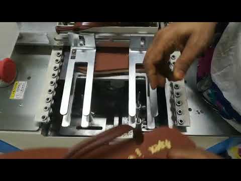 Automatic sandal flip flop strap attaching machine Hawai slipper making ...