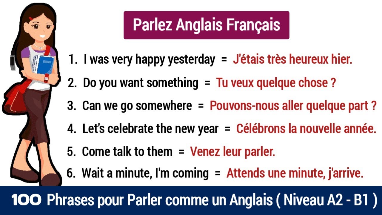 📚 Apprendre l'anglais Français : Phrases pour Parler comme un Anglais ...