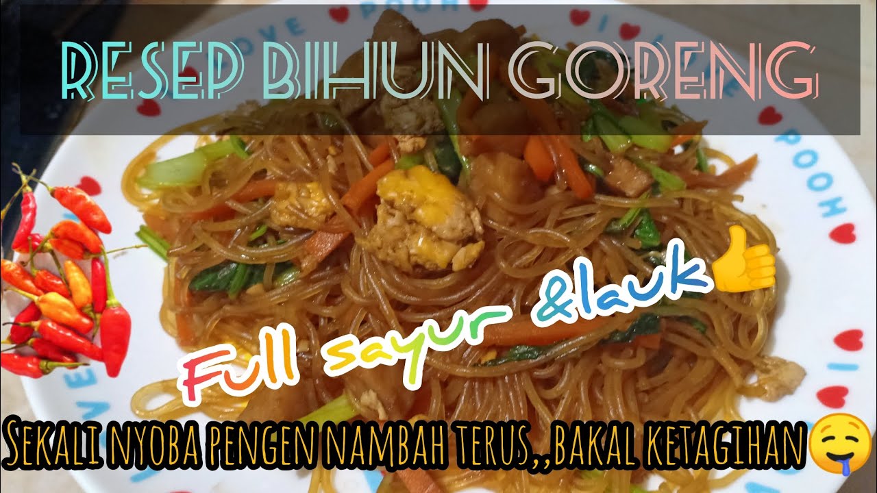 Resep bihun goreng andalan // bihun sayur goreng // bihun goreng dengan ...