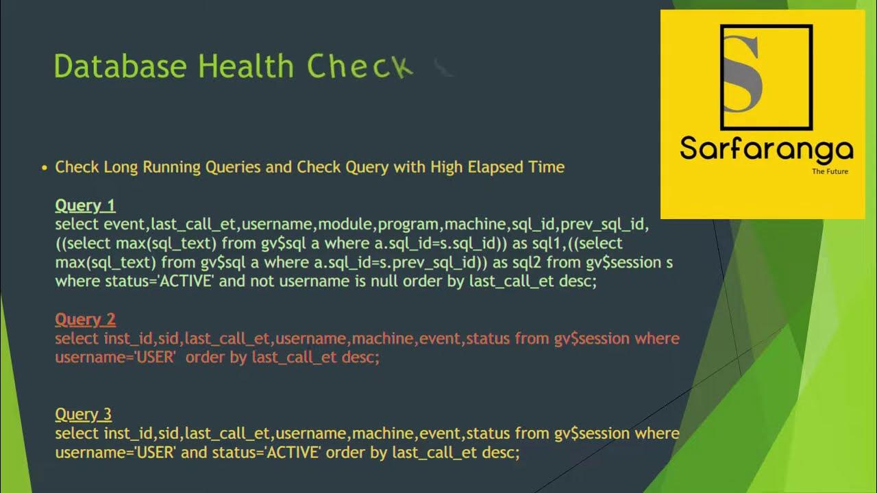 Oracle Performance Tunning 19c Youtube