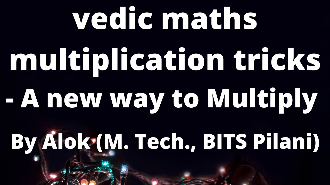 vedic maths multiplication tricks || vedic maths for kids ...