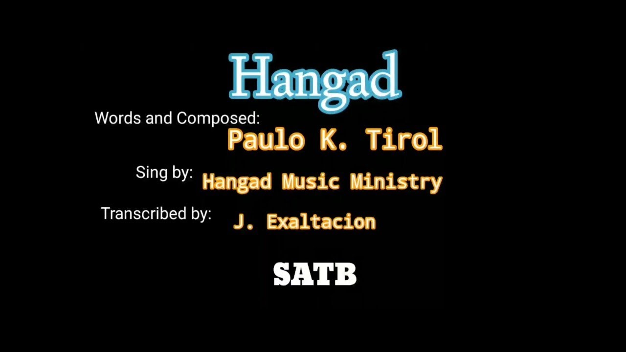 Hangad - SATB | SATB Version - YouTube