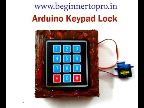 Arduino Key Pad Lock (Part 2:: Integrating with the door) - YouTube