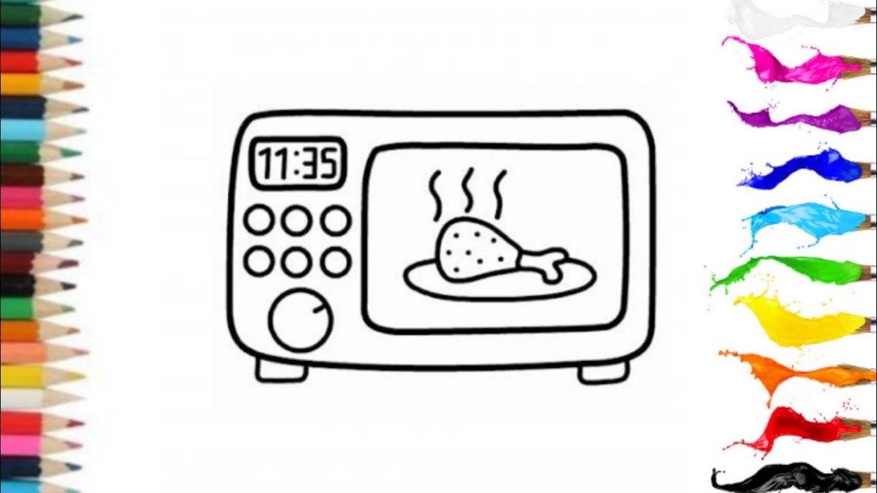 HOW DRAW OVEN FOR KIDS/KIDS DRAWING LEARN STEP BY STEP - YouTube