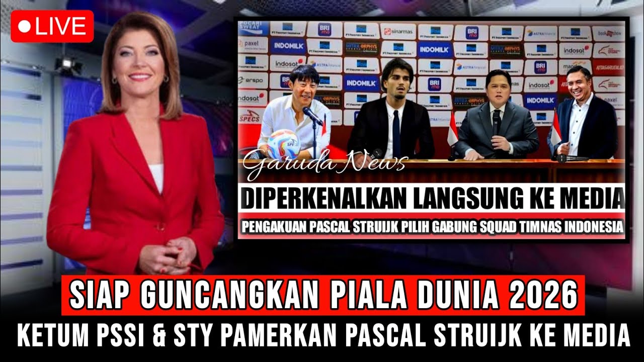 LANGSUNG VIRAL HARI INI! KETUM PSSI DAN STY PAMERKAN, PASCAL STRUIJK DI DEPAN MEDIA BESAR ...