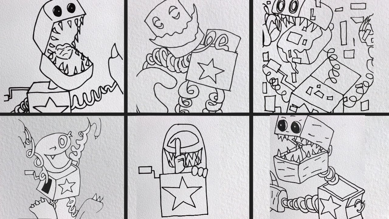 How To Draw All Box Boo Different Style From Project Poppy Playtime YouTube How To Draw All Box Boo Different Style From Project Poppy Playtime YouTube