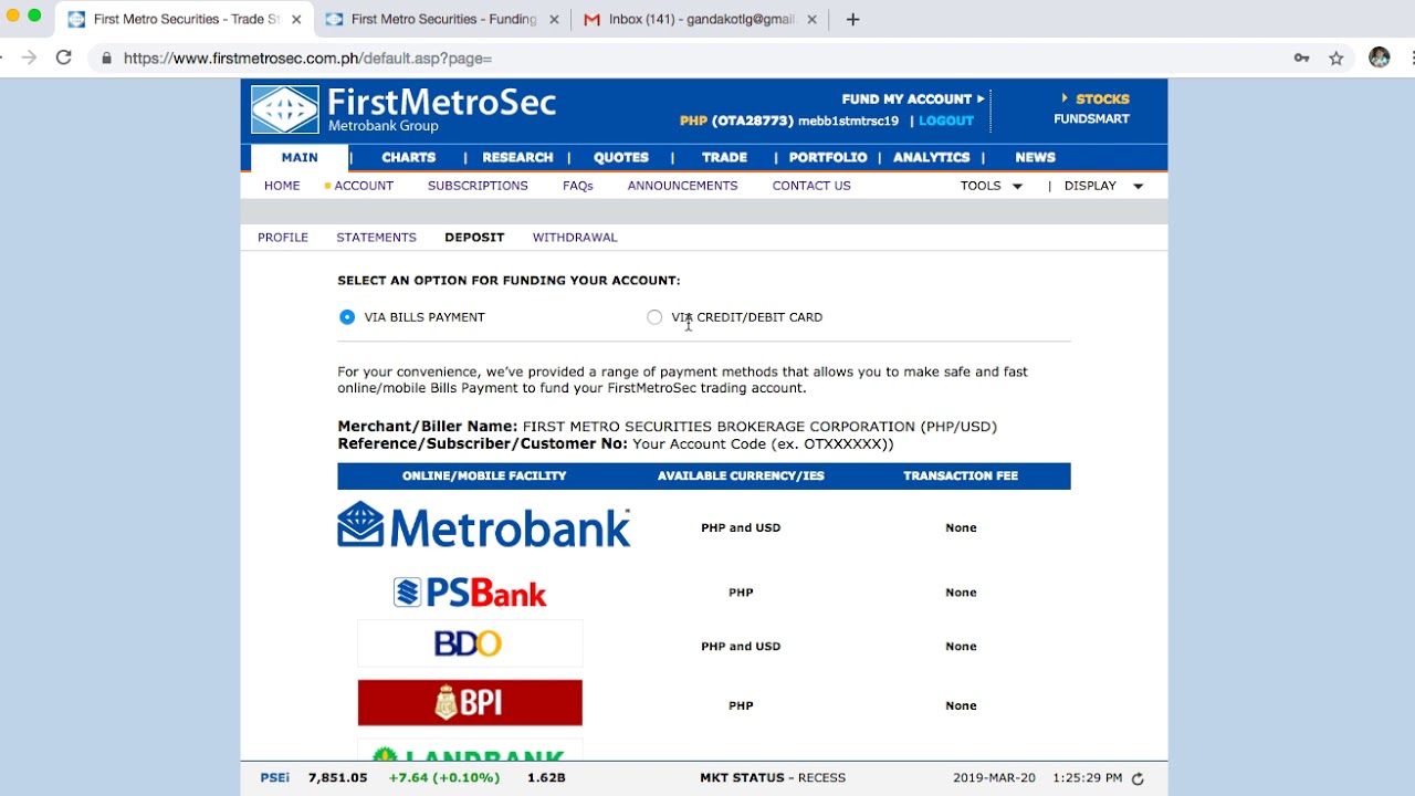 FirstMetroSec funding tutorial - YouTube