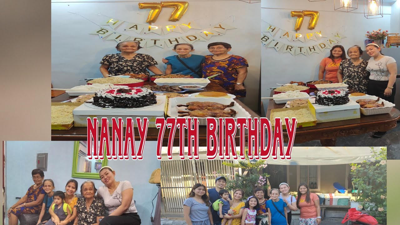 Nanay 77th birthday/emily lomeda - YouTube