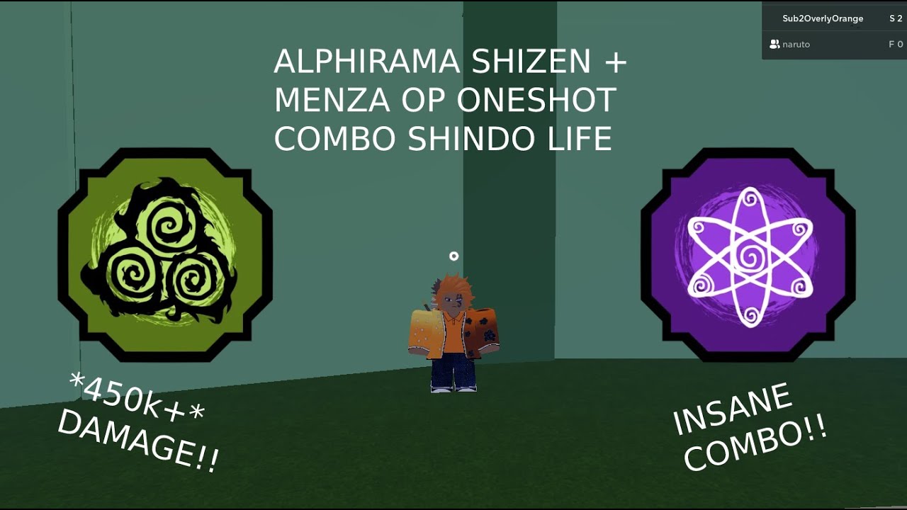 ALPHIRAMA SHIZEN + MENZA OP ONESHOT COMBO | Shindo Life Roblox - YouTube