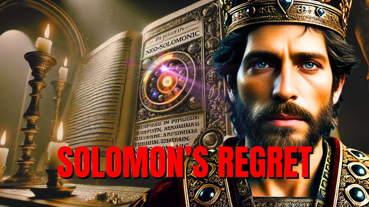 The Moral Decline of King Solomon: A Shocking Confession - YouTube
